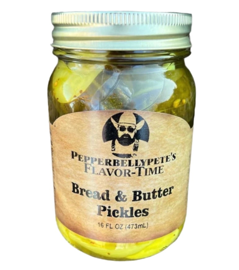 Pepper Belly Pete's Bread And Butter Pickles - 16 fl oz - Walmart.com