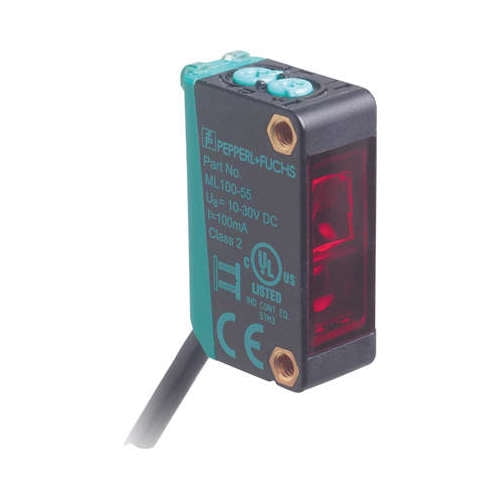 PEPPERL + FUCHS AUTOMATION ML100-8-1000-RT/102/115, Sensor; Photoelectric; Mode: Diffuse; Range ...