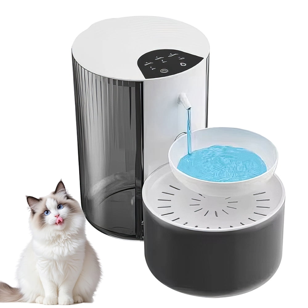 PEPWELL 3L Smart Pet Water Fountain - Wastewater Separation Ultra-Quiet ...