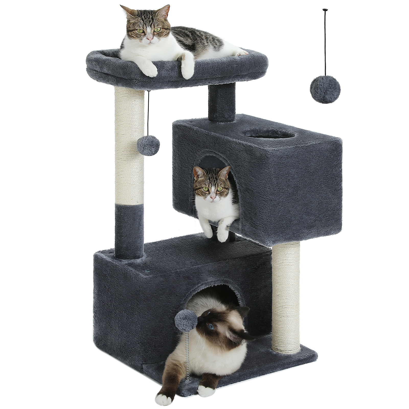 Sam's Pets Rocket 18" White Cat Tree Cylinder - Walmart.com