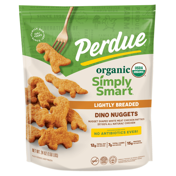 Perdue Lightly Breaded Dino-Shaped Chicken Nuggets 24 oz Frozen ...