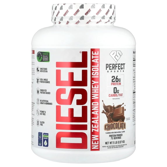 PERFECT Sports, Diesel Whey Isolate, 5 lb, French Vanilla - Walmart.com
