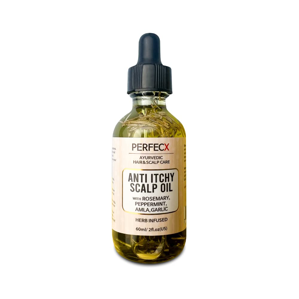 PERFECX Anti Itchy Scalp Oil [Herbal Infused, Ayurvedic] Rosemary ...