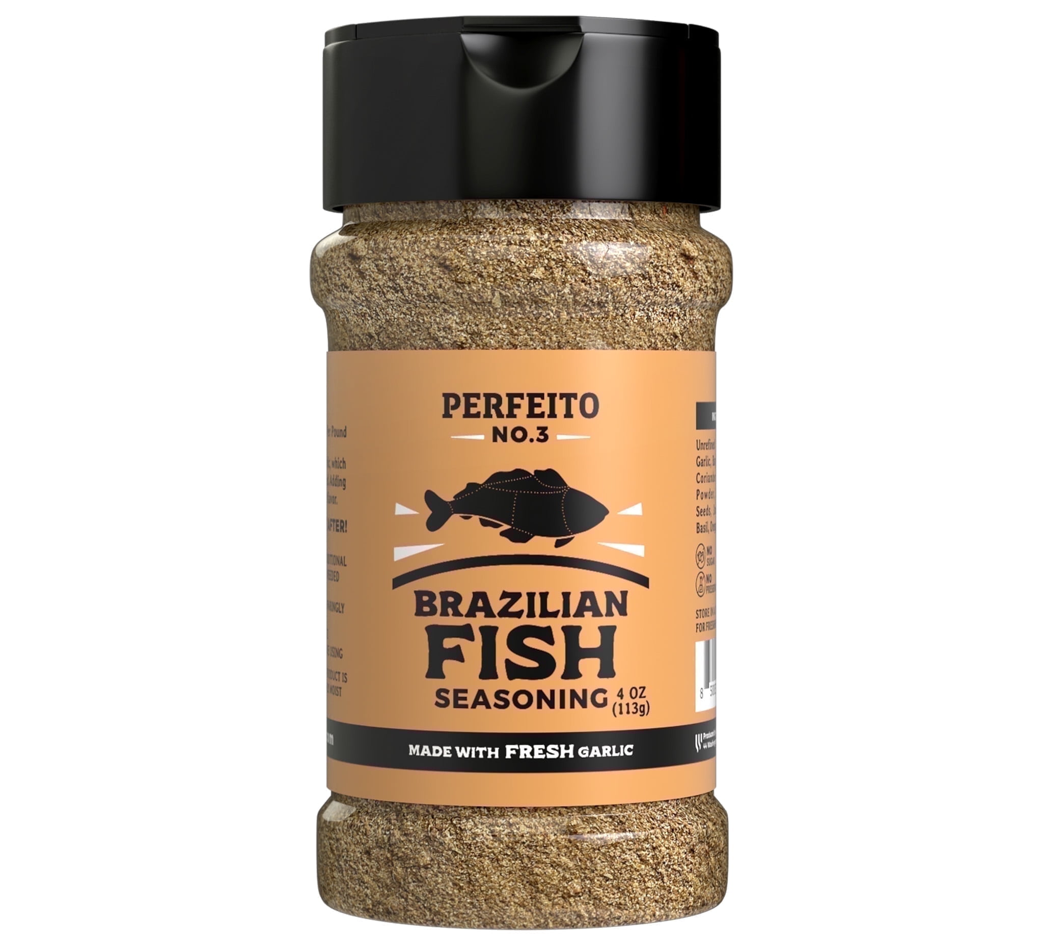PERFEITO Brazilian Seafood Seasoning, 100% Natural, Gluten-Free, Sugar ...