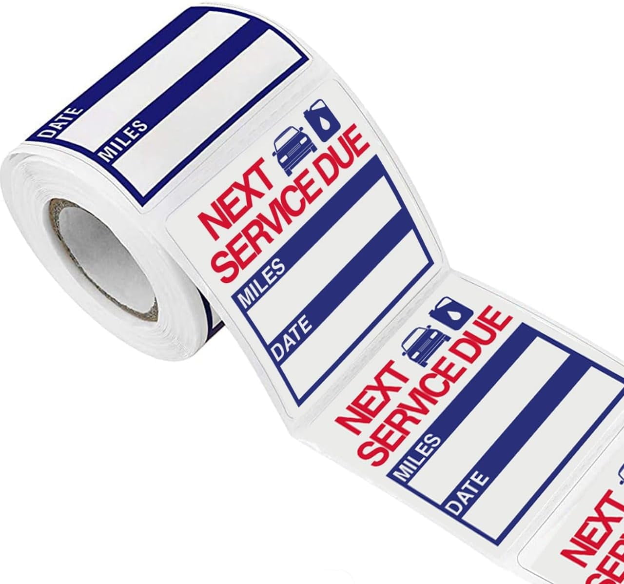 PERFORMORE 2”x2” Oil Change Stickers, 300/Roll, Service Reminder ...