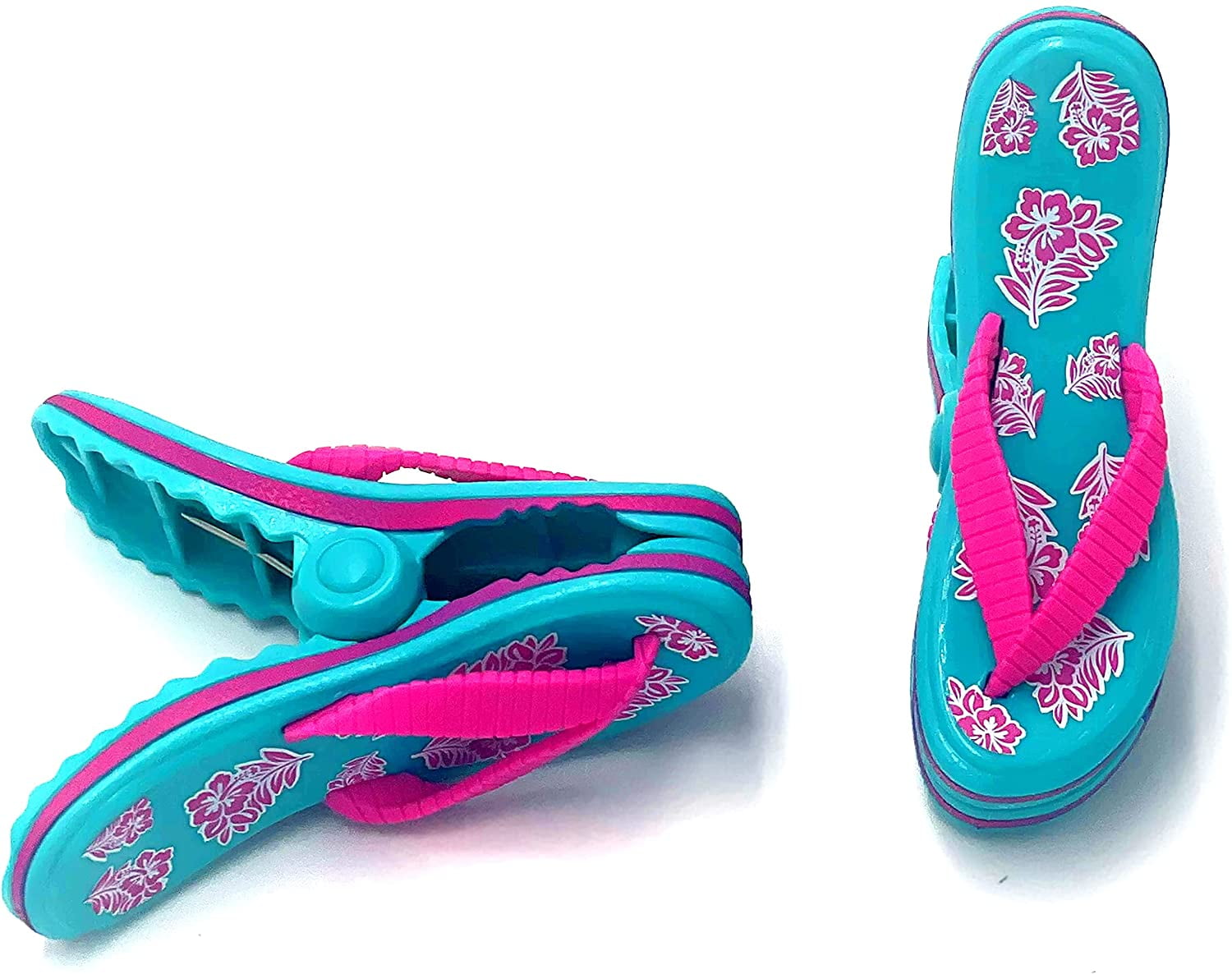 PERFORMORE Flip Flop Beach Towel Clips, Set of 2, Portable Towel Holder ...