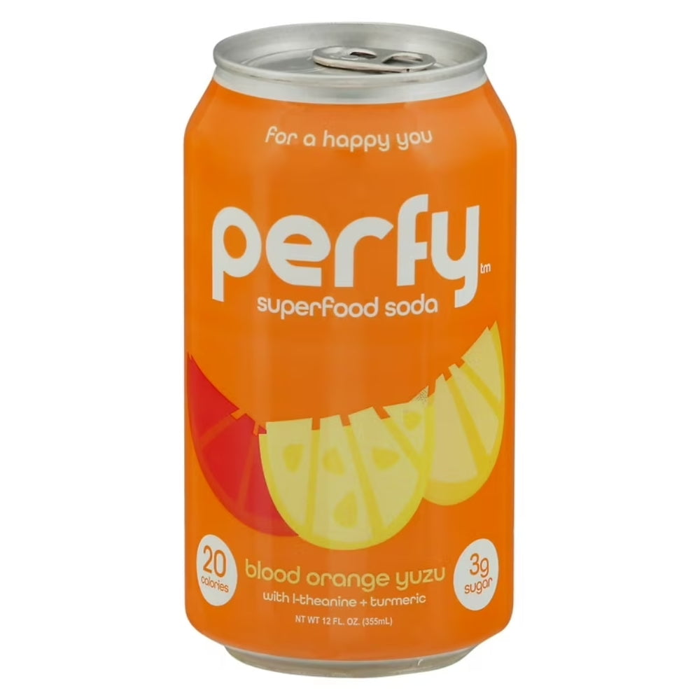 PERFY - Superfood Soda, Blood Orange Yuzu 12FO ( Pack of 12) - Walmart.com