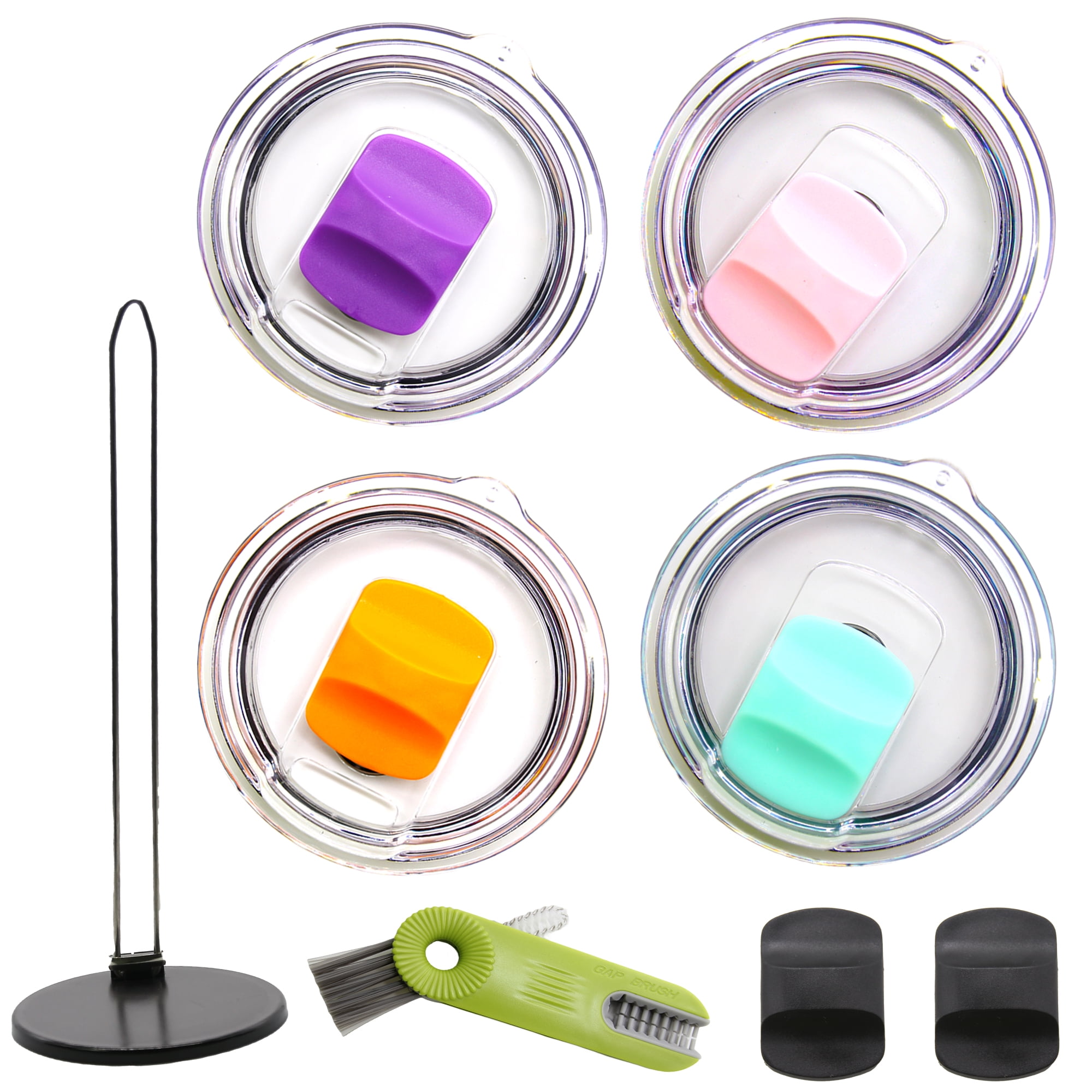 PERHXS 4 Pack 30oz Magnetic Tumbler Lid Magnetic Slider Replacement ...