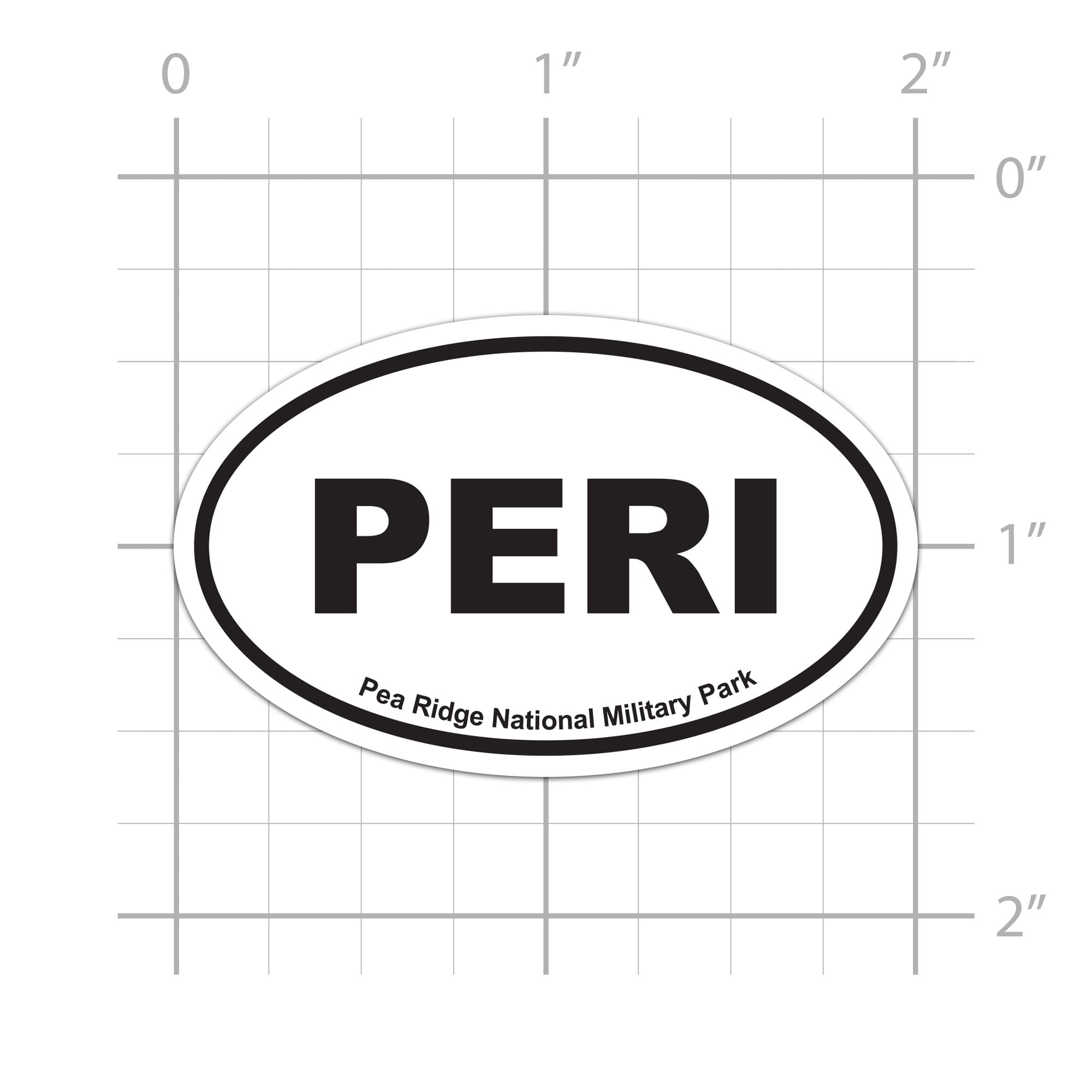 PERI Pea Ridge National Military Park Sticker for water bottle phone ...