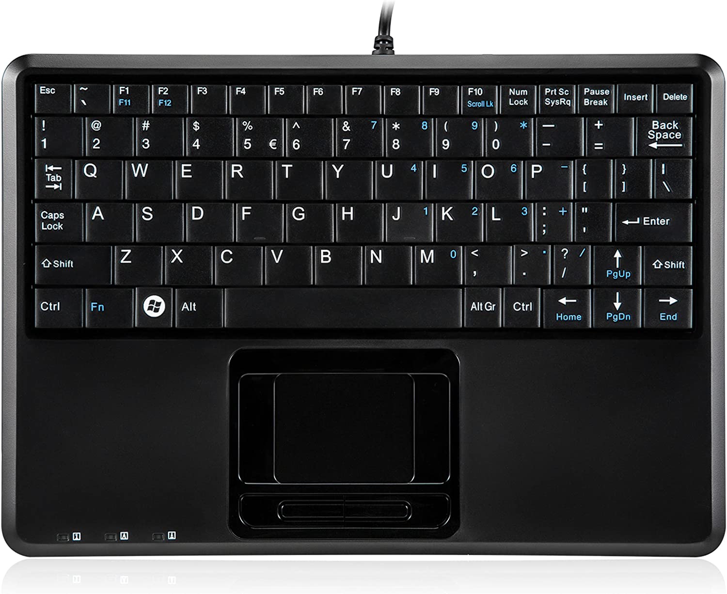PERIBOARD-510H Plus, Wired Super Mini USB Touchpad Keyboard, X Type ...