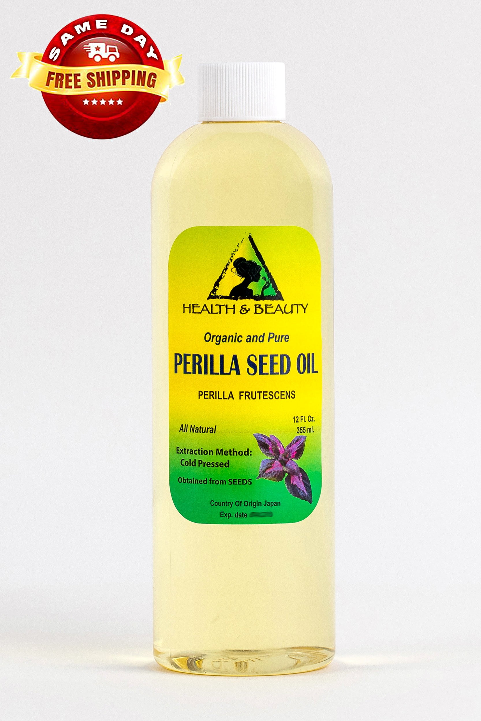 H&B Oils Center Co, Perilla Seed Oil, Cold Pressed, 100% Pure ...