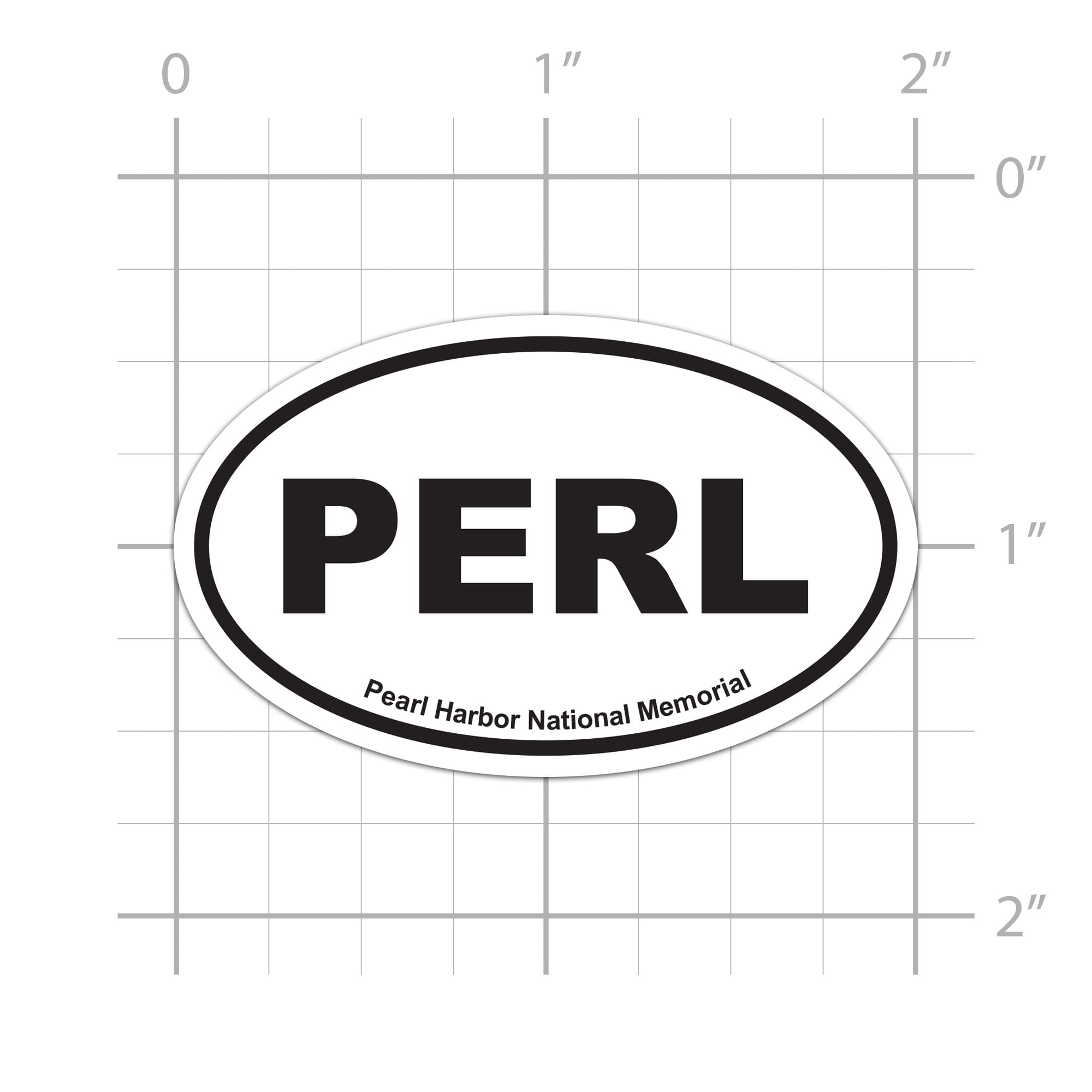 PERL Pearl Harbor National Memorial Sticker for water bottle phone ...