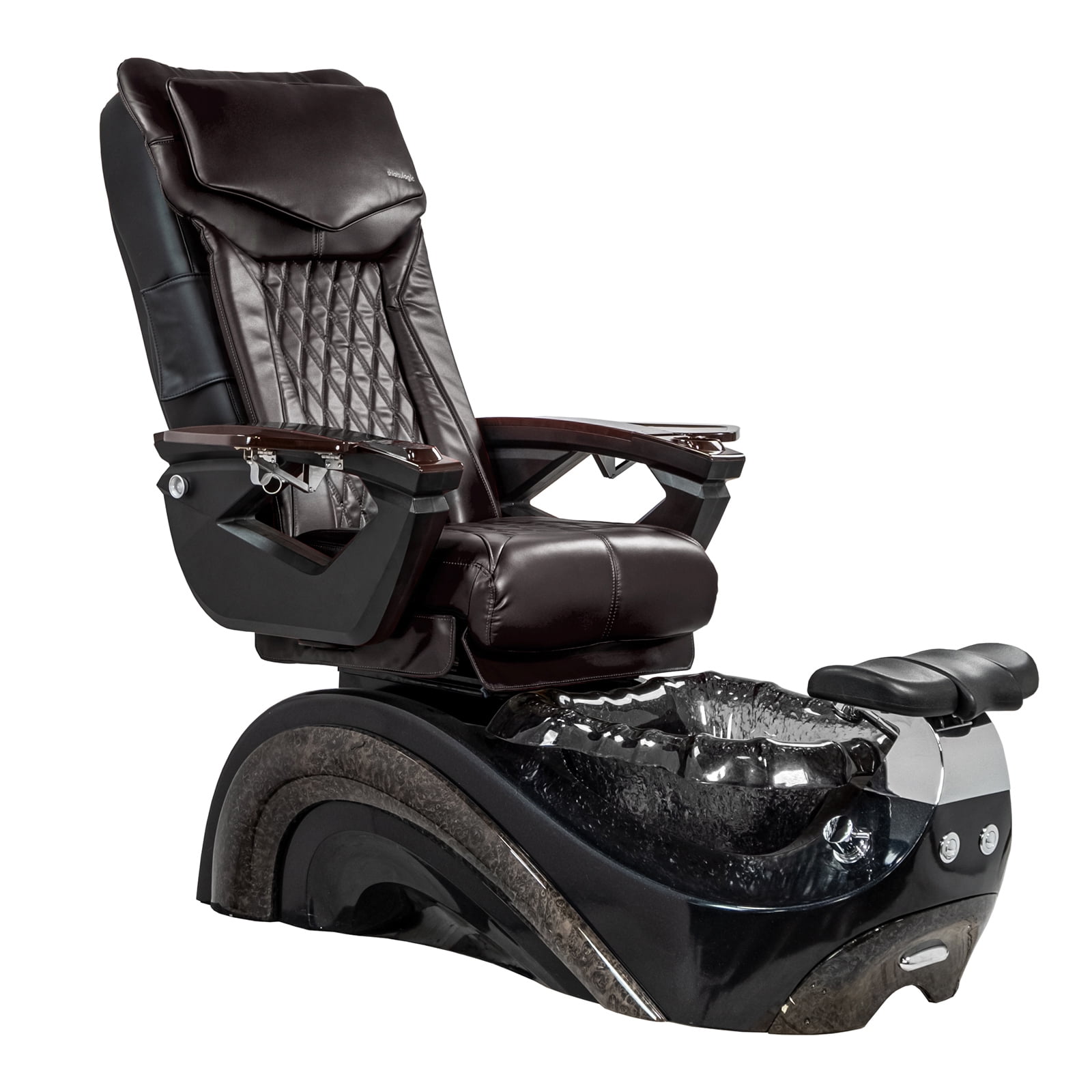 PERLA 18 LX Shiatsulogic Pedicure Chair Black Tub w/ Discharge Pump Stylish Pedicure Tub with ...