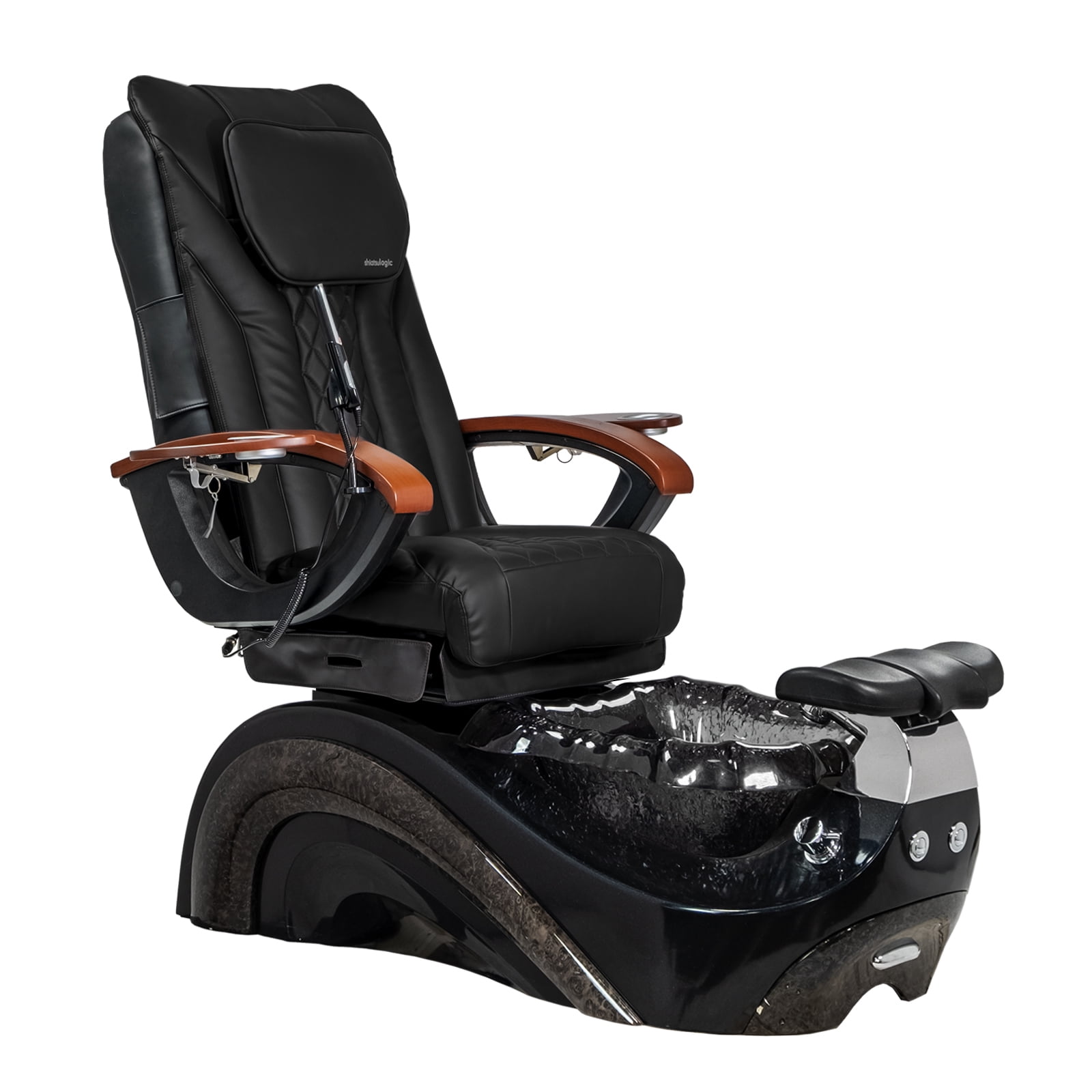 PERLA Shiatsulogic 16 EX Pedicure Chair with Lavish Black Pedicure Tub ...