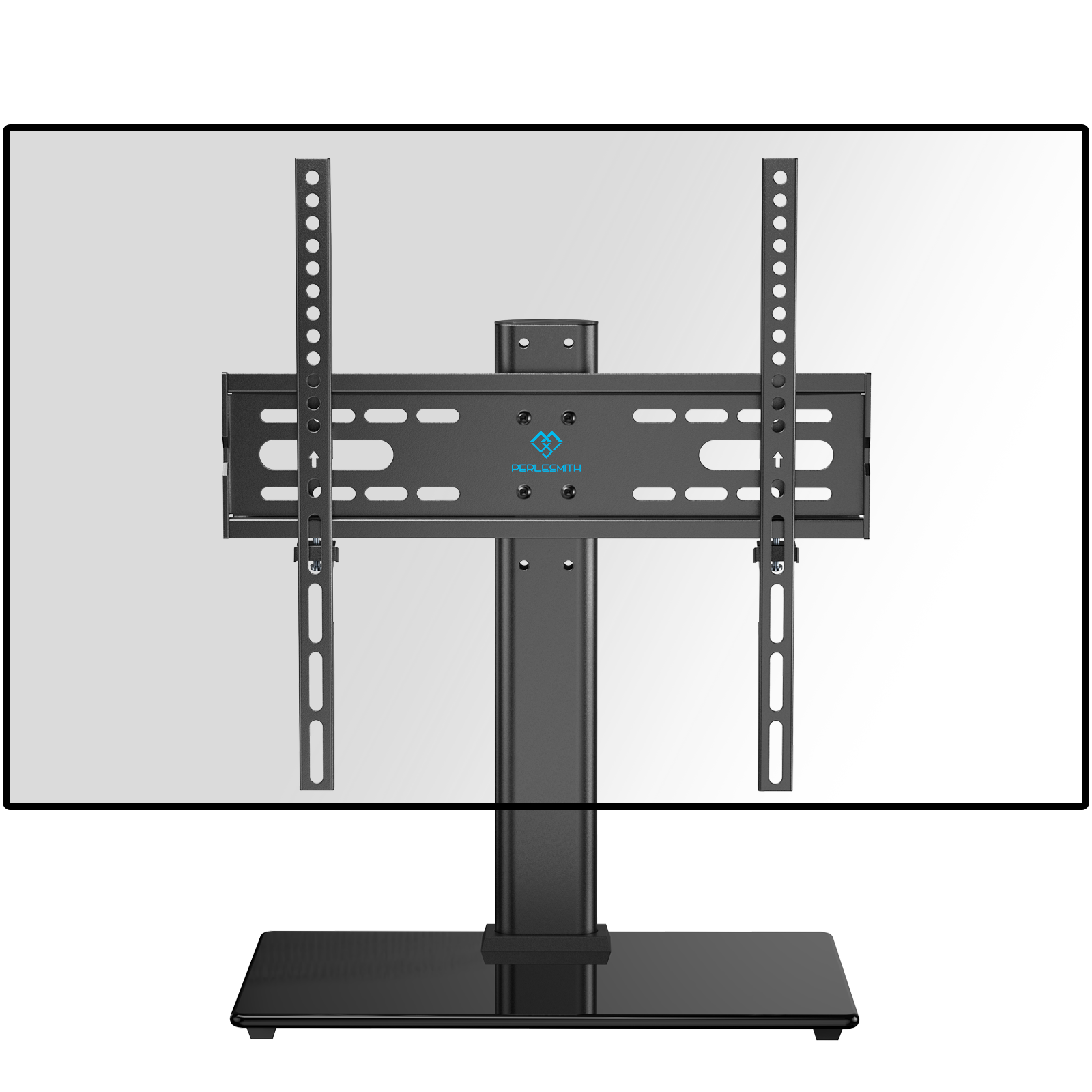 ErgoAV ERTSS2-01B Tabletop TV Stand for 19"-43" TVs with 3 Height ...