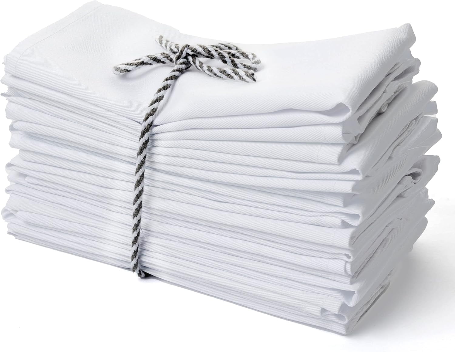 PERLLI Kitchen Cloth Napkins 12 Pack - White - Walmart.com