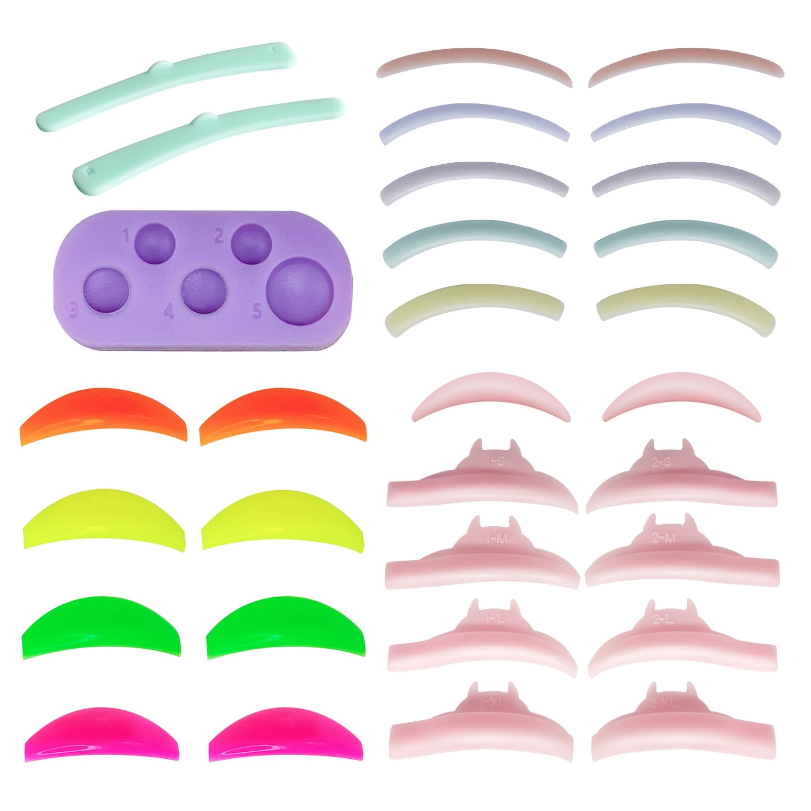 PERMANIA 31 Piece Lash RRF12 Lift Rods, Reusable Soft C, D, and L Curl ...