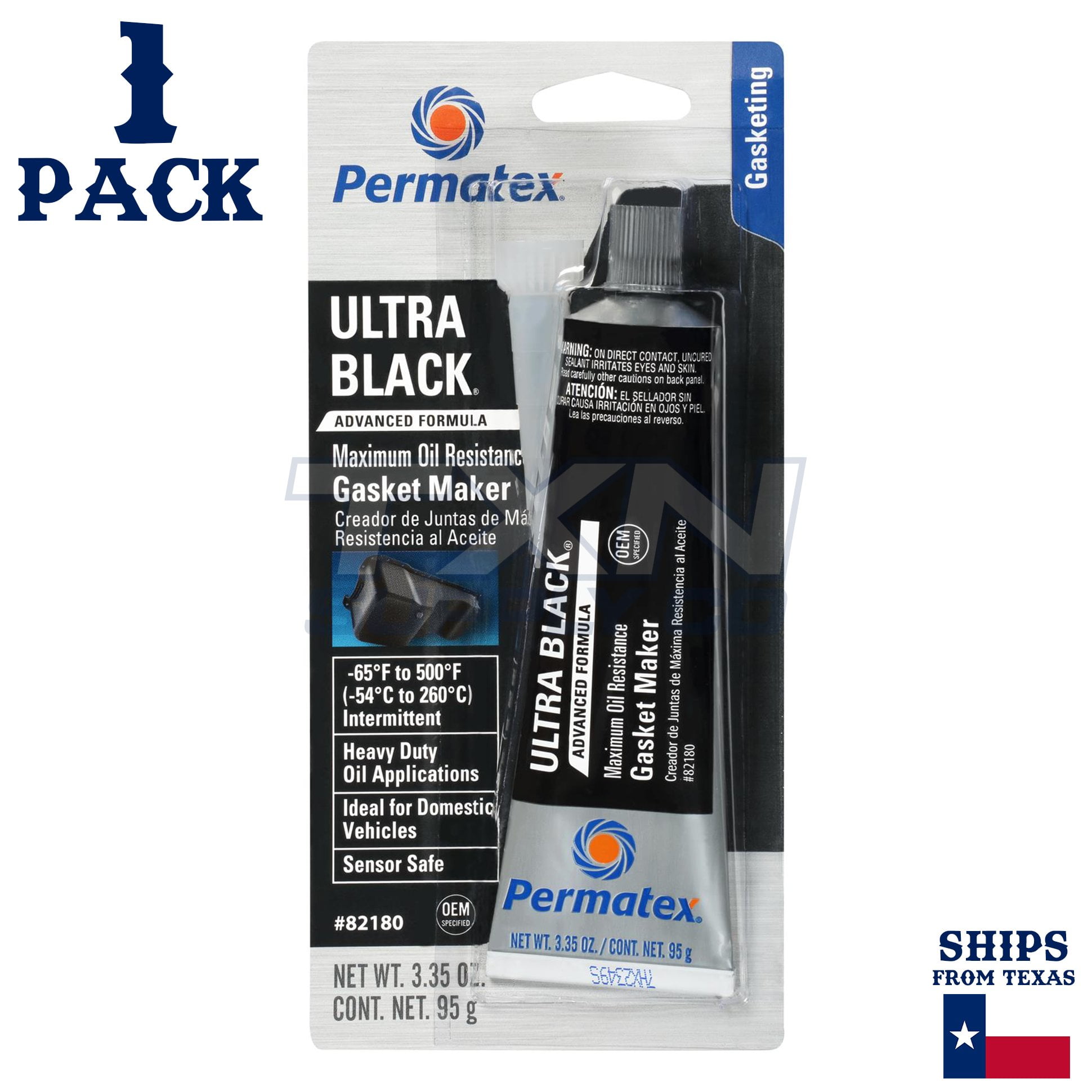Permatex 82180 Ultra Black RTV Silicone Gasket Maker - 1 Pack - Walmart.com