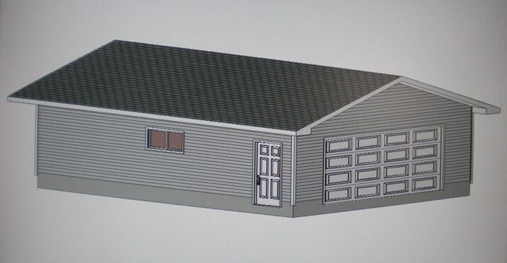 PERMIT READY 24' X 30' GARAGE PLAN DRAWN TO SCALE BLUEPRINTS AND ...
