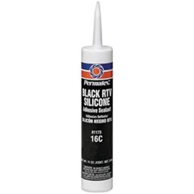 PERMTX-LOCKT 81173 Black Silicone Adhesive Sealant - 12.9 Oz. - Walmart.com