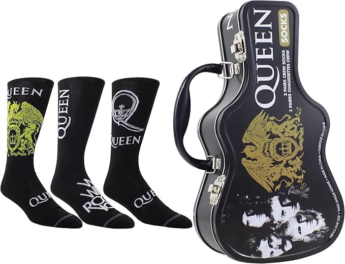 PERRI'S SOCKS - Queen Guitar Tin with 3 Pairs of Socks - Walmart.com