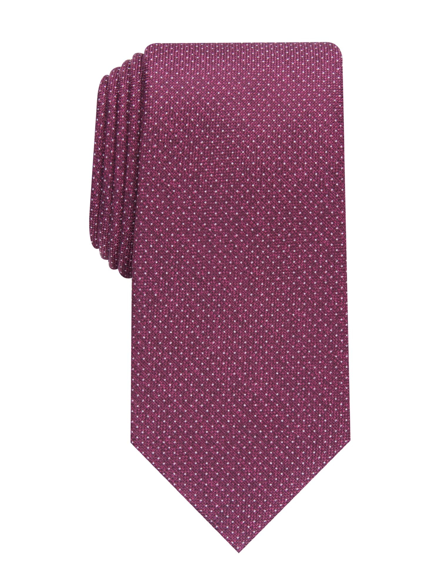 PERRY ELLIS Mens Maroon Polka Dot Slim Neck Tie - Walmart.com