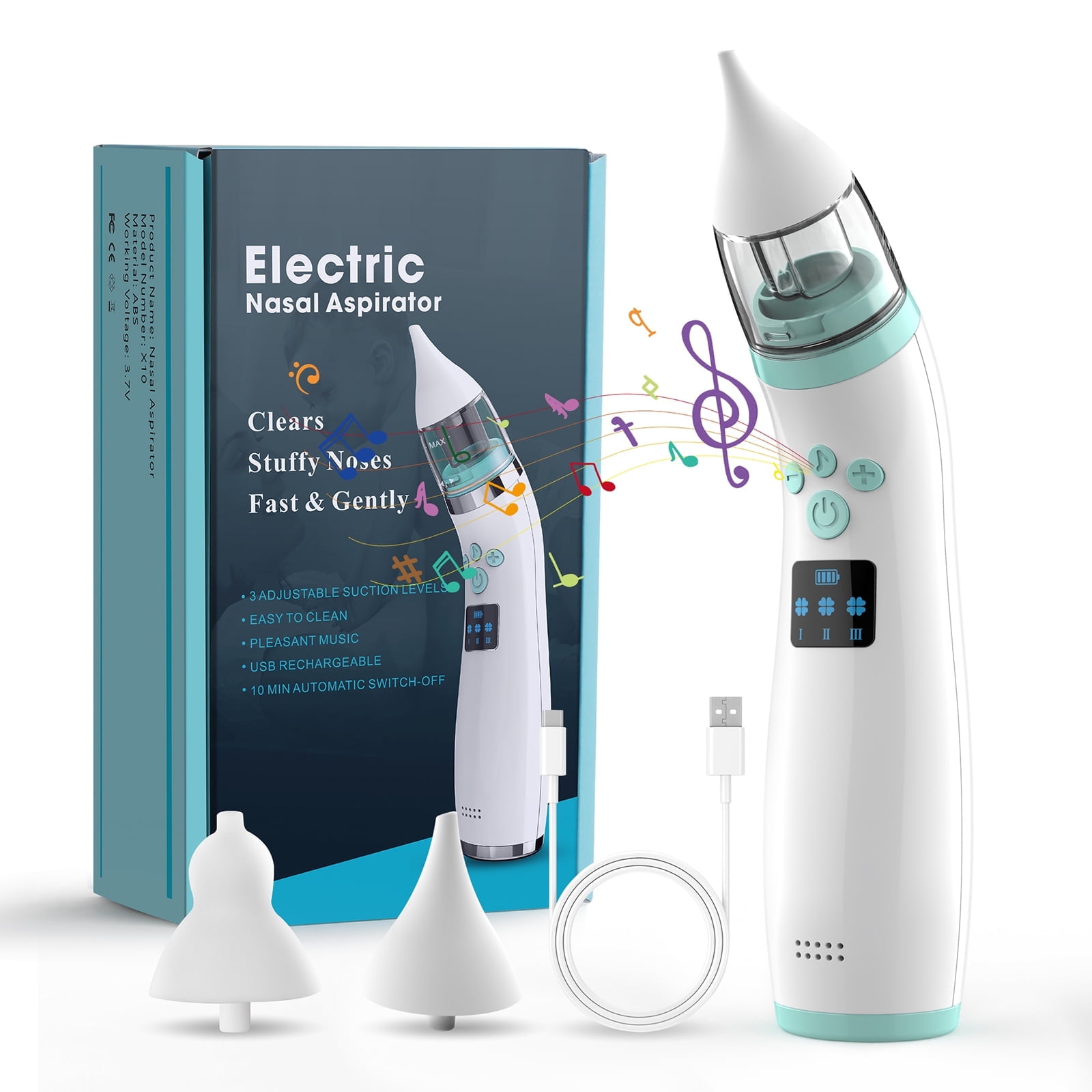 PERRYHOME Nasal Aspirator for Baby, Baby Nose Sucker with Soft Silicone ...