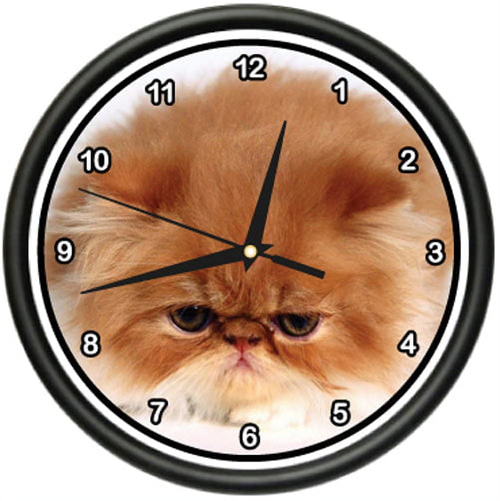 PERSIAN CAT Wall Clock cats kitten owner breeder gift - Walmart.com