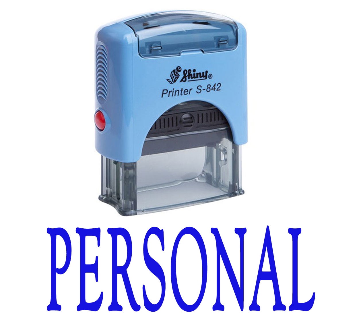 PERSONAL Self Inking Rubber Stamp Custom Shiny Office Stationary Stamp ...