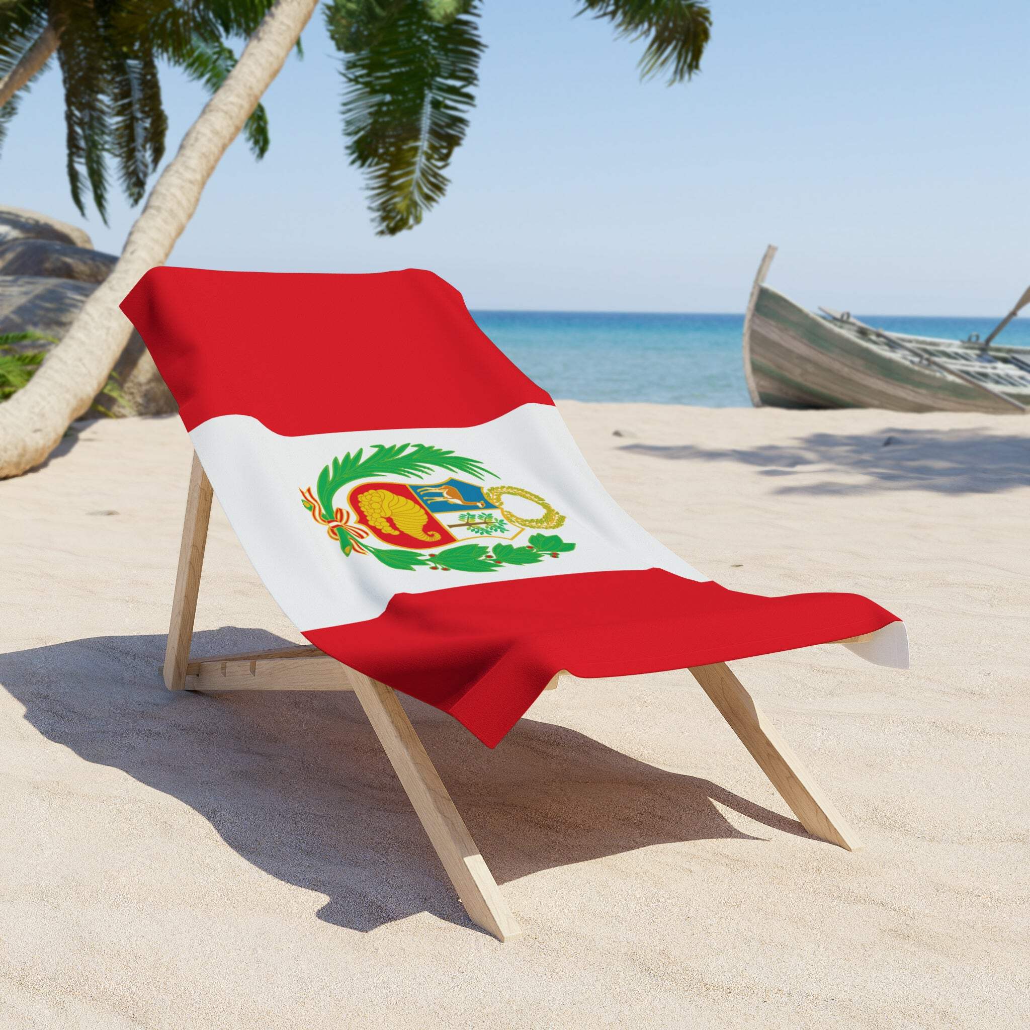 PERU Flag Beach Towel | Quality Long Lasting - 2 Sizes | Peruvian Pride ...