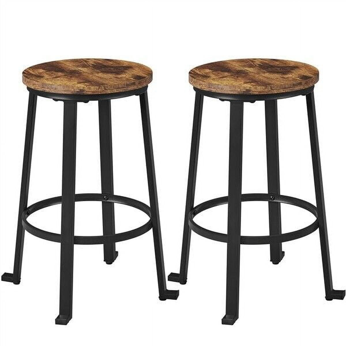 PERUYQ 24 inch Bar Stools Set of 2 Counter Height Stools Industrial ...