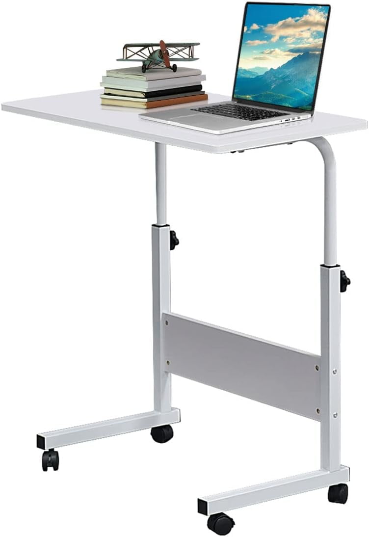 PERUYQ Mobile Laptop Computer Desk Cart Height Adjustable Laptop Table ...