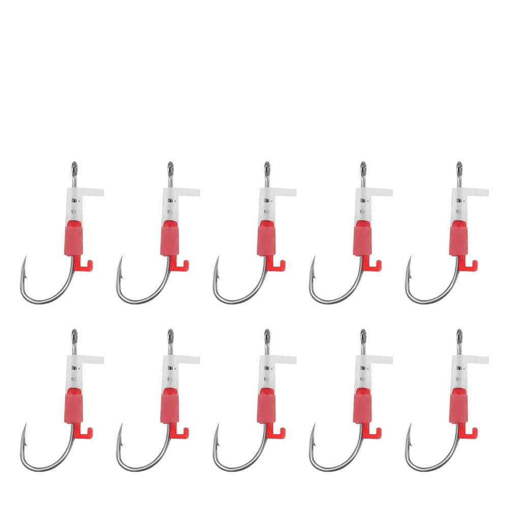 PESSLO 10 Pcs Shrimp Walker Hook Live Shrimp Holder Metal D3P7 Barbed ...