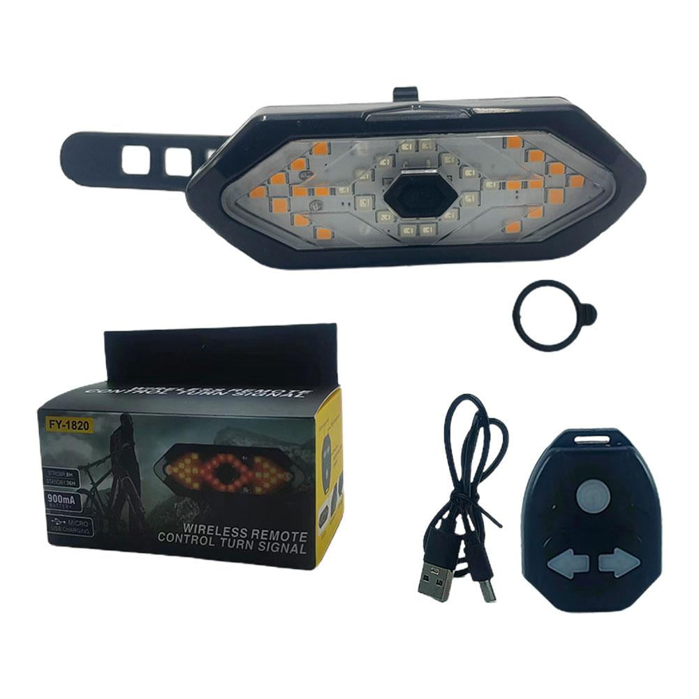 PESSLOK Bike Tail Light with Turn Signals,Wireless Remote Control Waterproof Bicycle Rear Light ...