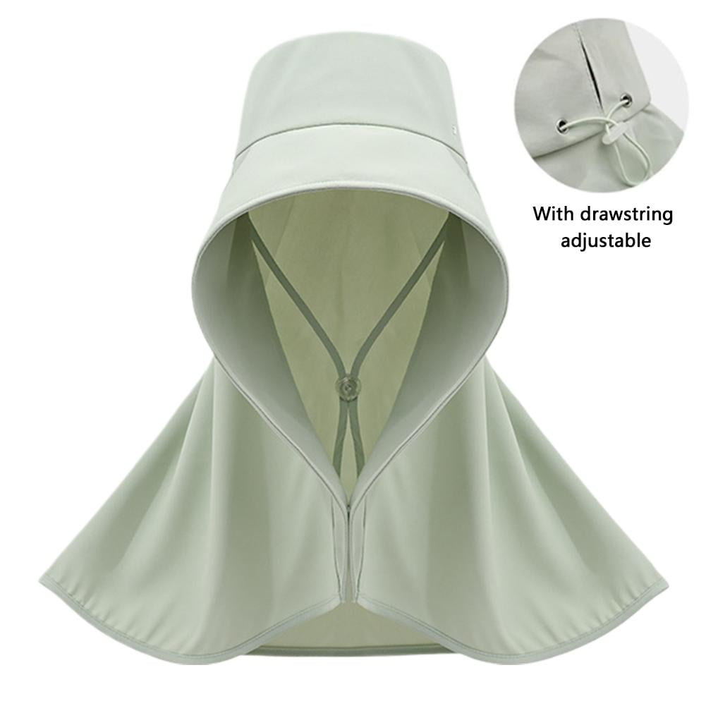 PESSLOK Full Face Sun Protection Neck Cap Widened Shawl No Pressing The ...