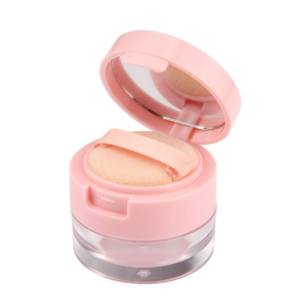 PESSLOK Portable Plastic Powder Box Empty Loose Powder Container With ...