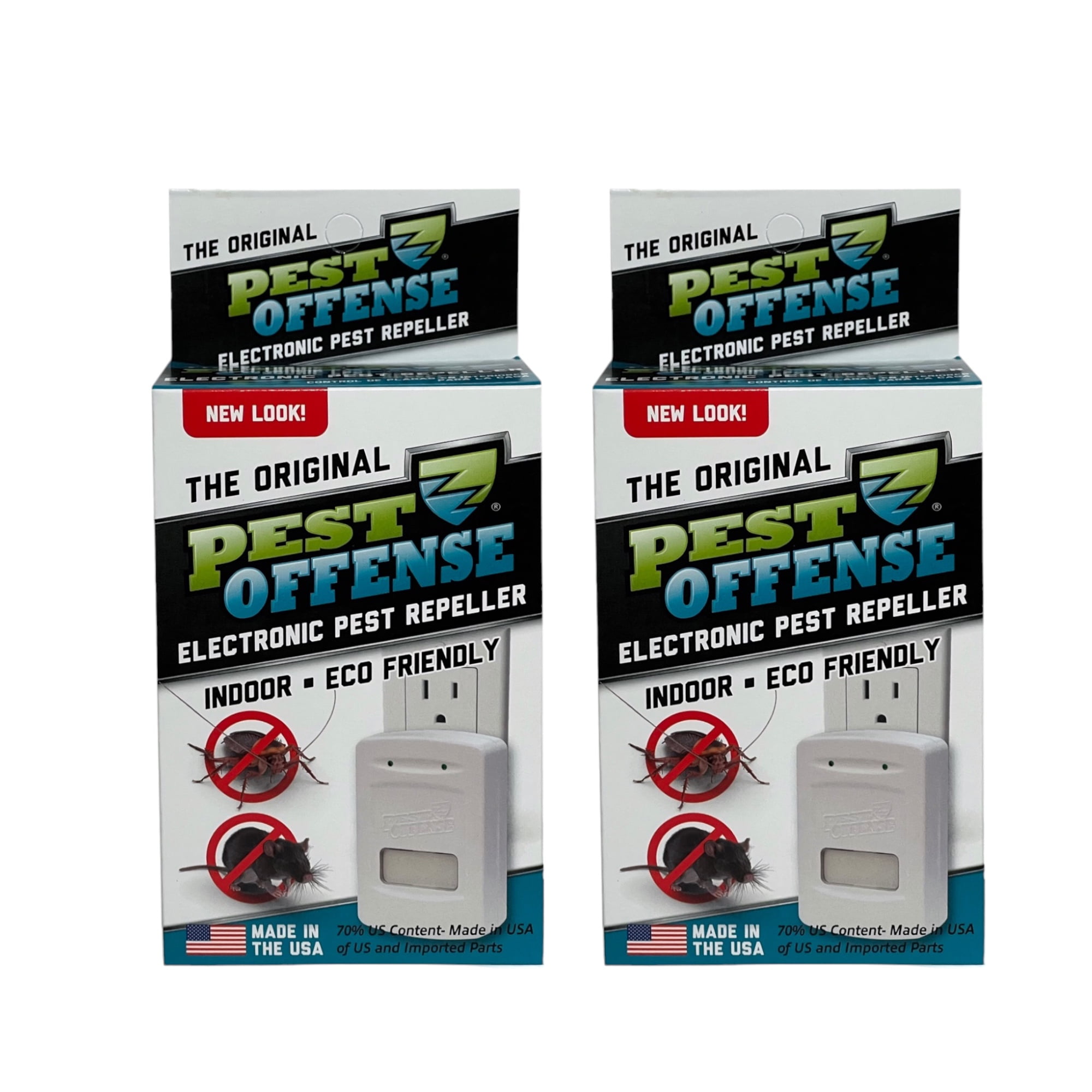 PEST OFFENSE - Original Ultrasonic Rodent Insect Traps Repeller Set ...
