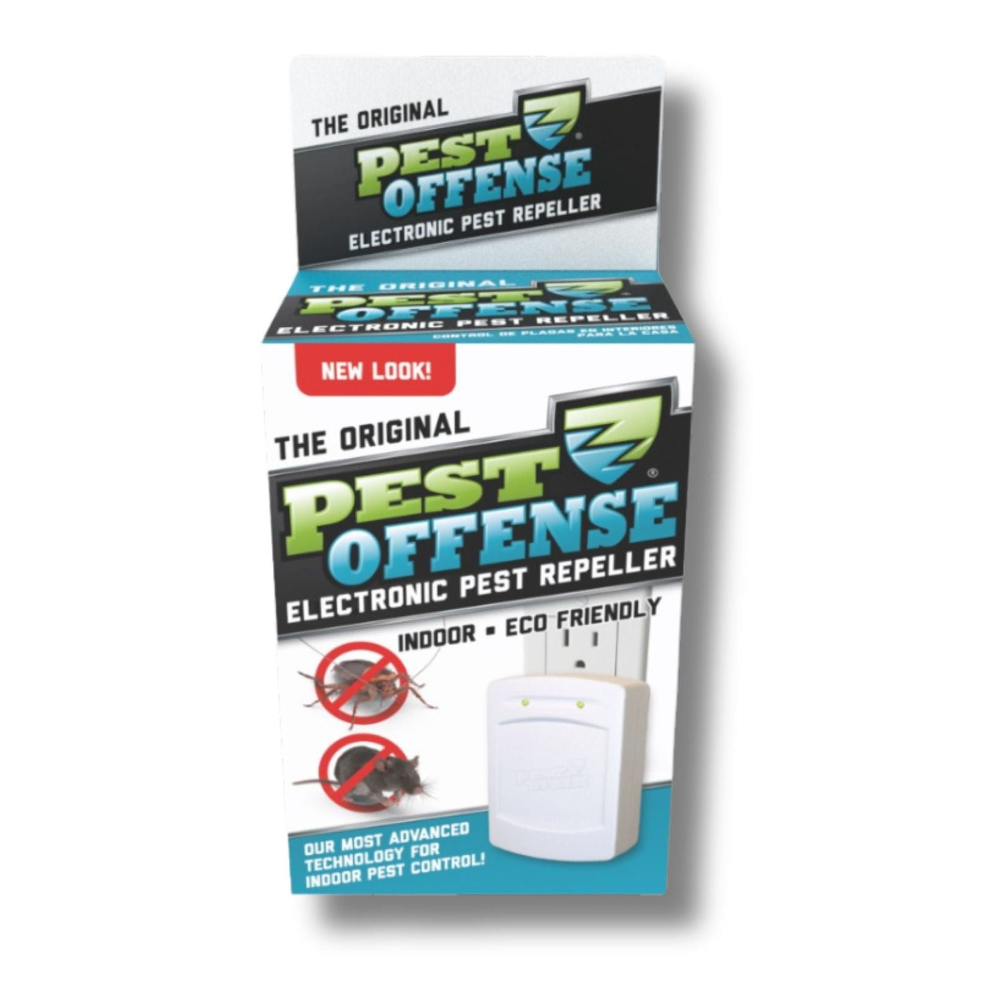 PEST OFFENSE Original Electronic Pest Repeller, Indoor House Cockroach ...