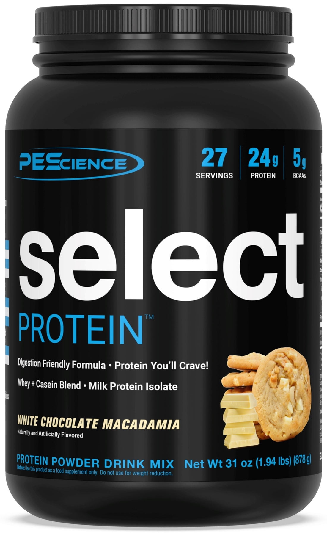 PEScience Select Protein Powder Drink Mix White Chocolate Macadamia, 31 Oz, 2 Pack - Walmart.com