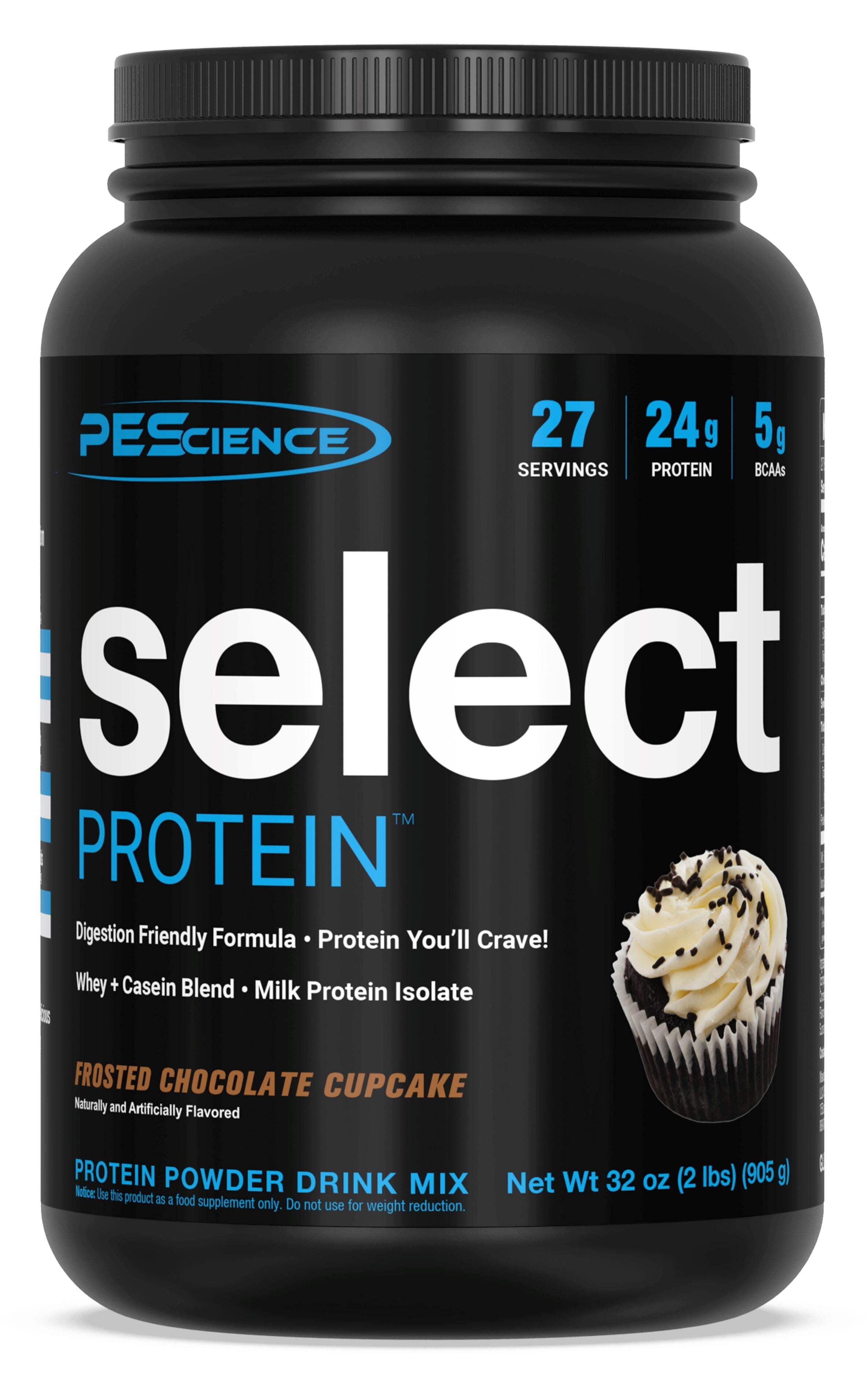 PEScience Select Protein Powder, Frosted Chocolate Cupcake Flavor, 1.99 ...