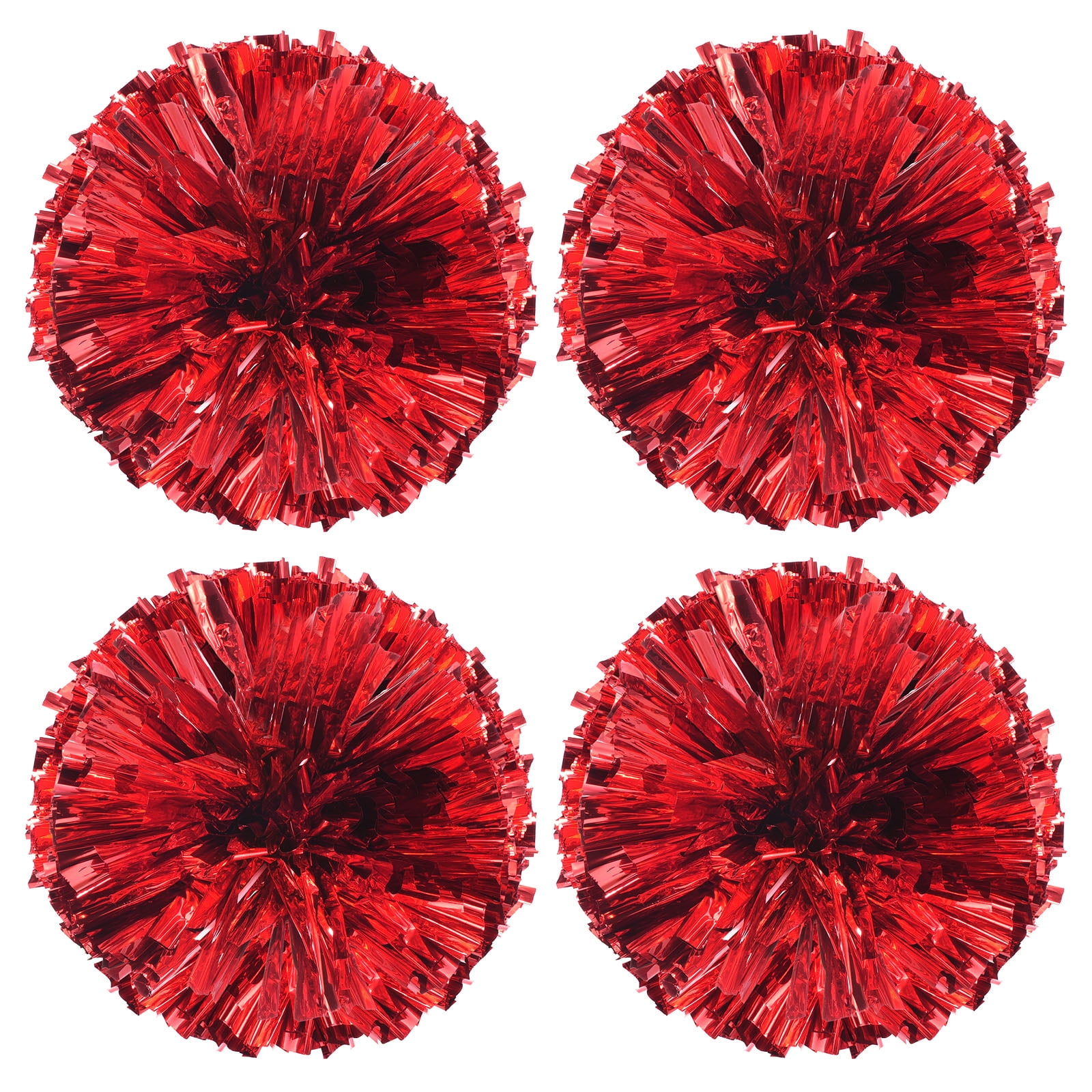 Uxcell PET Cheerleading Pom Poms with Finger Holes for Team Spirit Fun ...