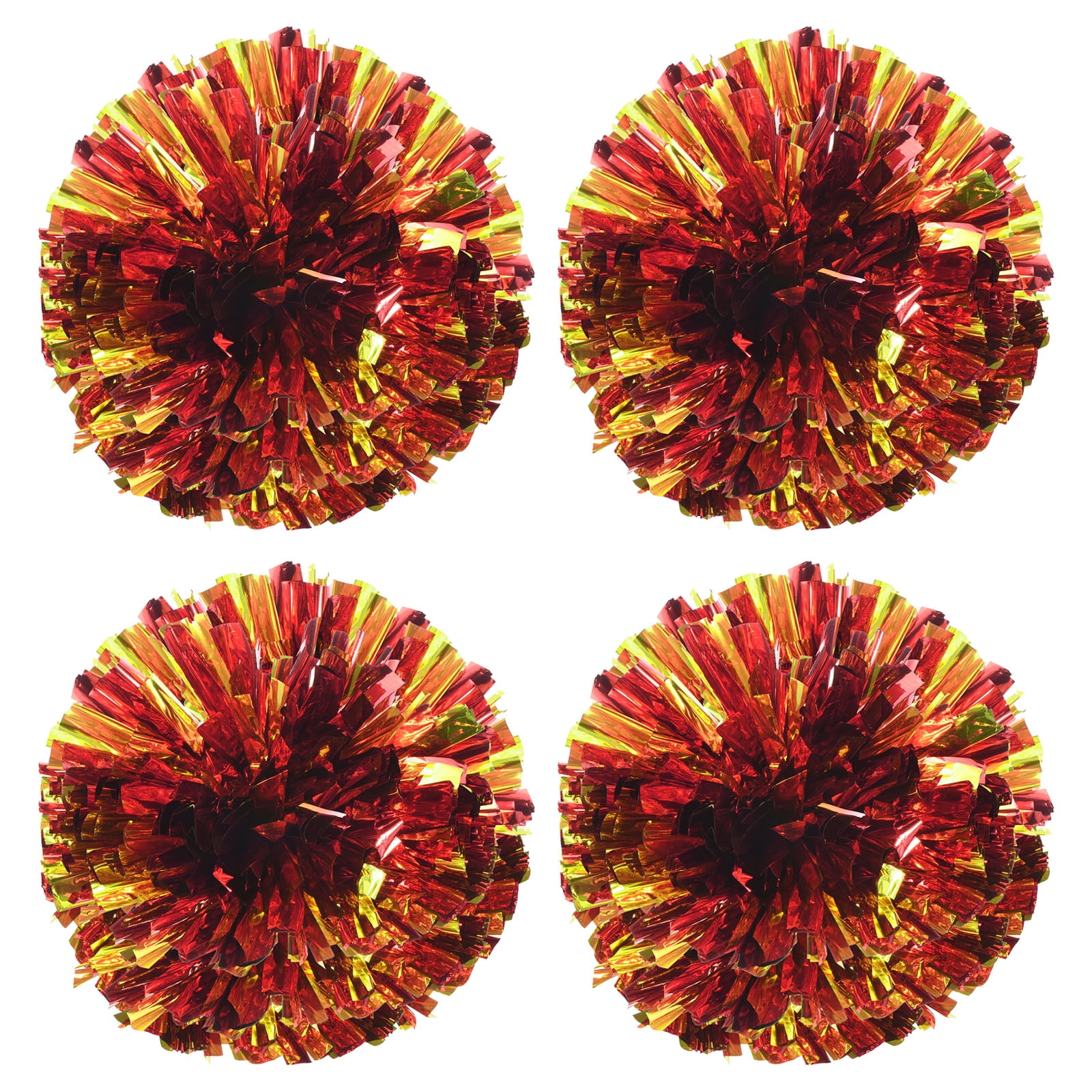PET Cheerleading Pom Poms with Finger Holes for Sport Team Spirit Fun ...