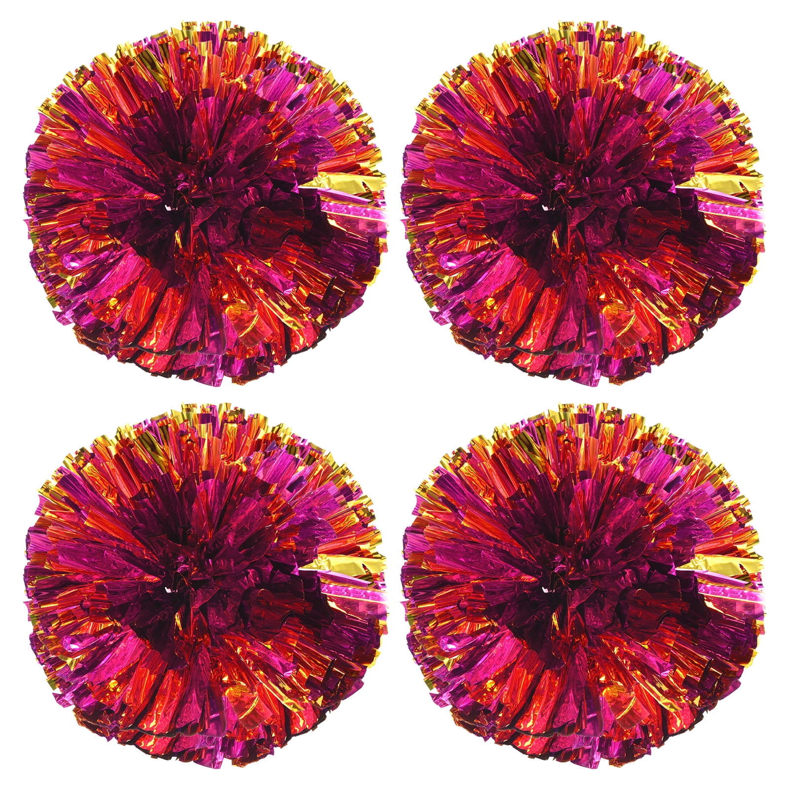 PET Cheerleading Pom Poms with Finger Holes for Sport Team Spirit Fun ...