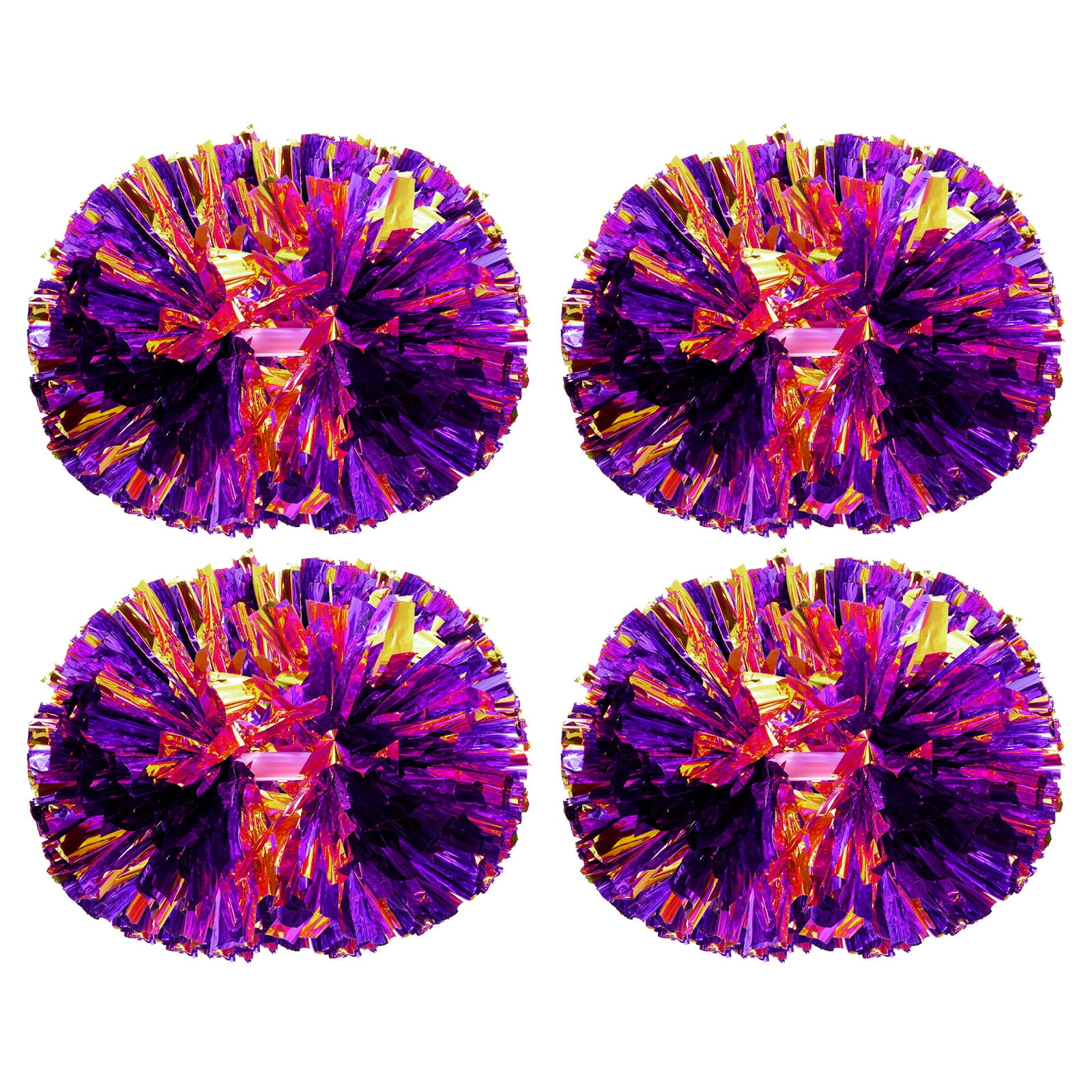 PET Cheerleading Pom Poms with Handle for Sport Team Spirit Fun Dance ...