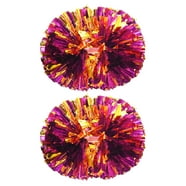 Chassé Metallic Cheerleading Poms - Shiny Metallic Cheer Pom with Baton ...