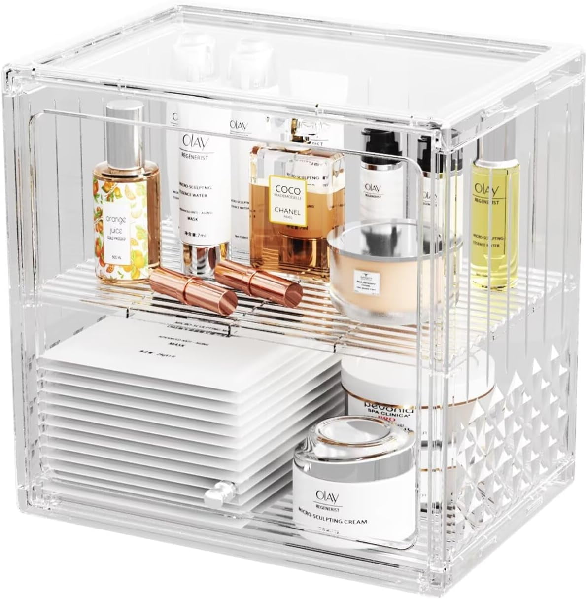 PET Clear Skin Care Perfume Makeup Organizer Countertop for Women ...