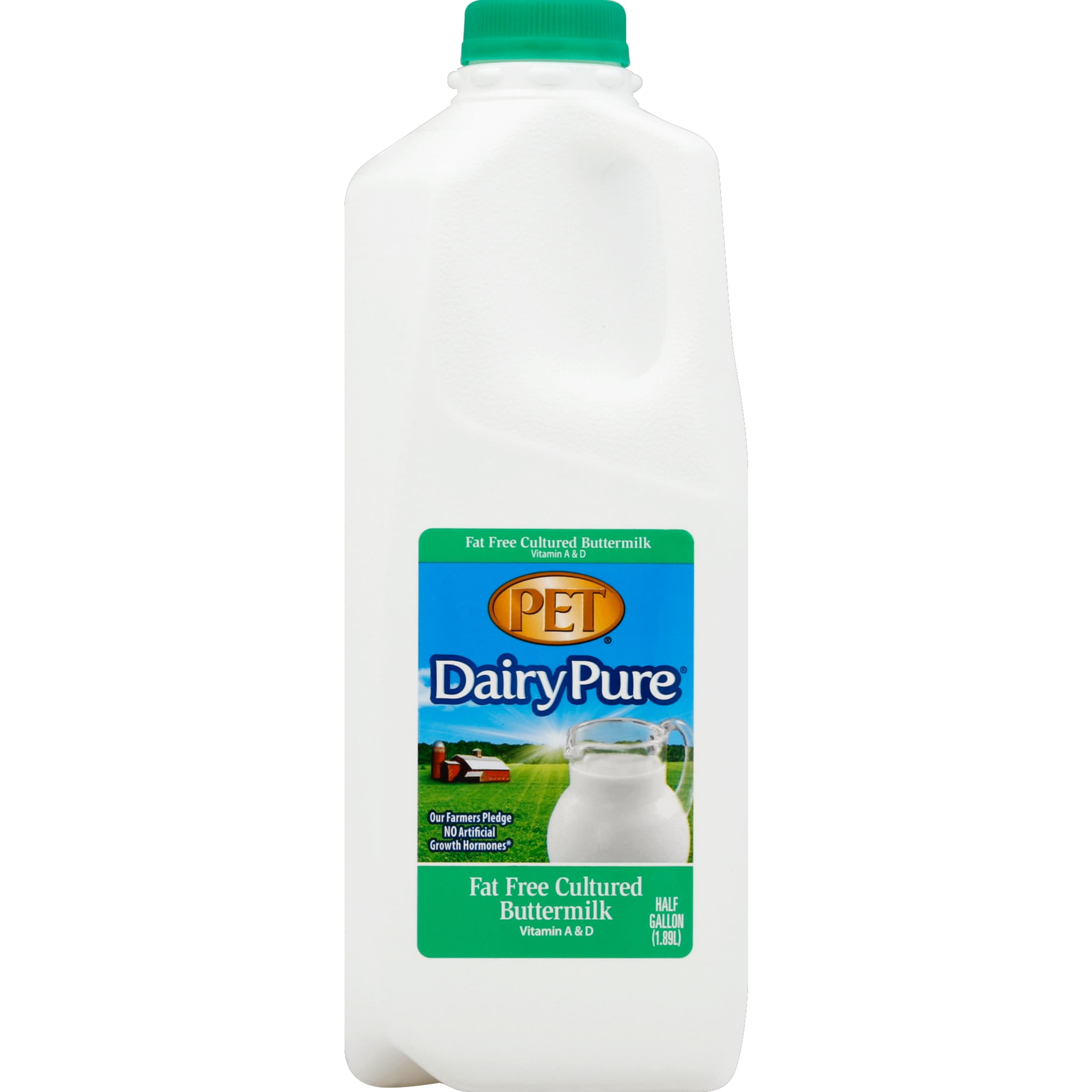 PET Dairy Fat Free Cultured Buttermilk, Buttermilk Half Gallon - 1 Jug ...