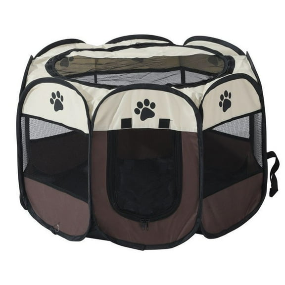 Bdor Dog Playpen, Portable Pet Playpen Tent Cage Kennel with Zipper Top ...