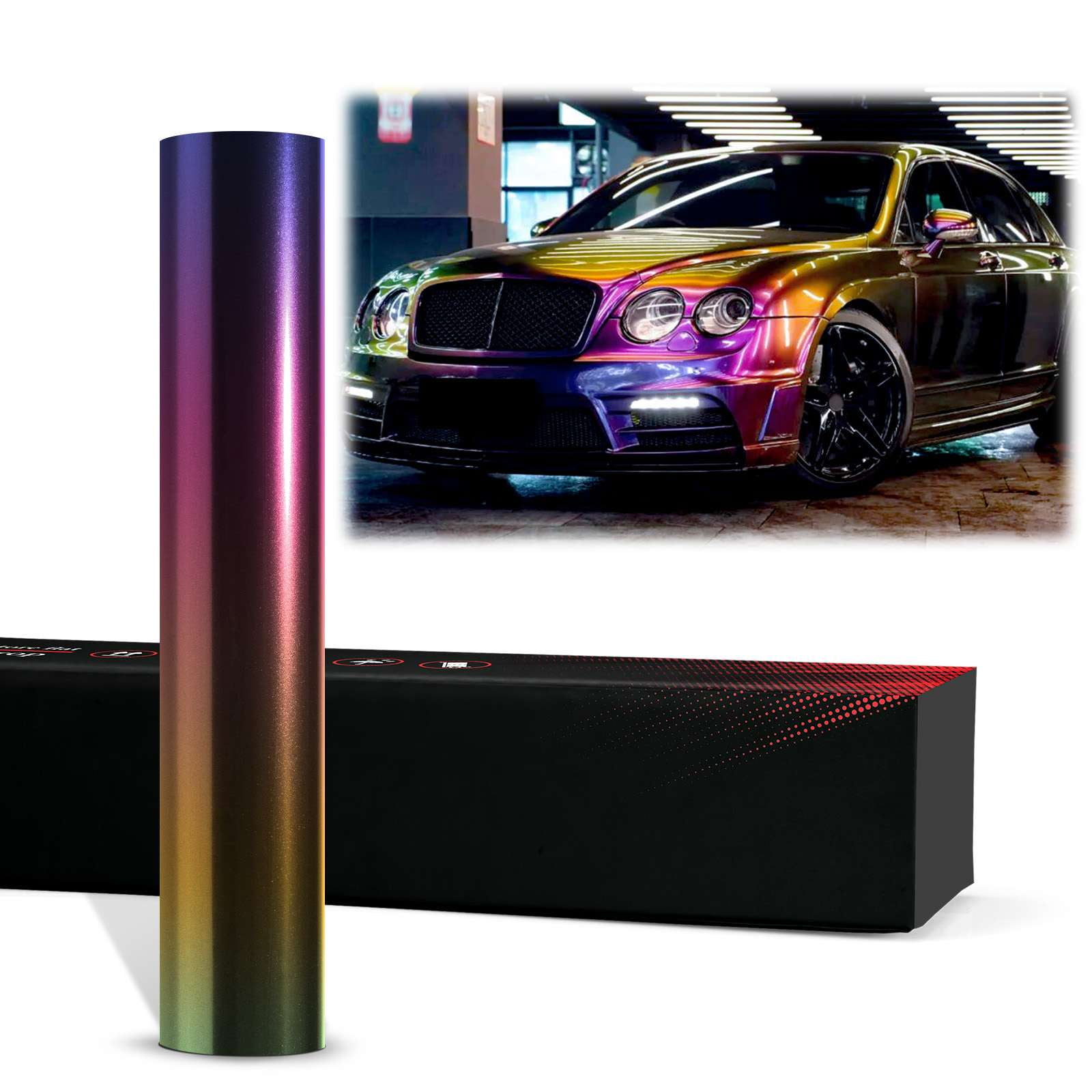 PET Galaxy Dust Gloss Celestial Unicorn Chameleon Metallic Color Shift Color Change Vinyl Wrap ...