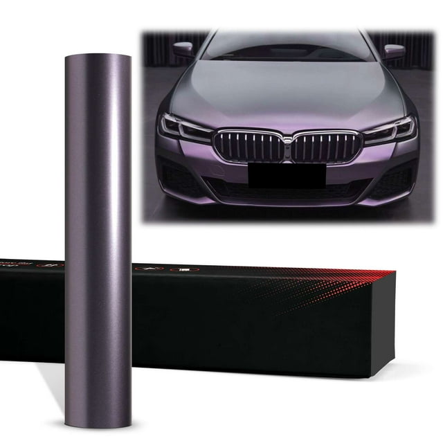 PET Matte Metallic Carpi Gray Purple Vinyl Wrap Auto Car Sticker Decal ...
